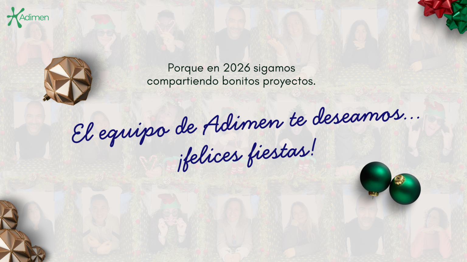 ¡El equipo de Adimen te deseamos felices fiestas! - Adimen
